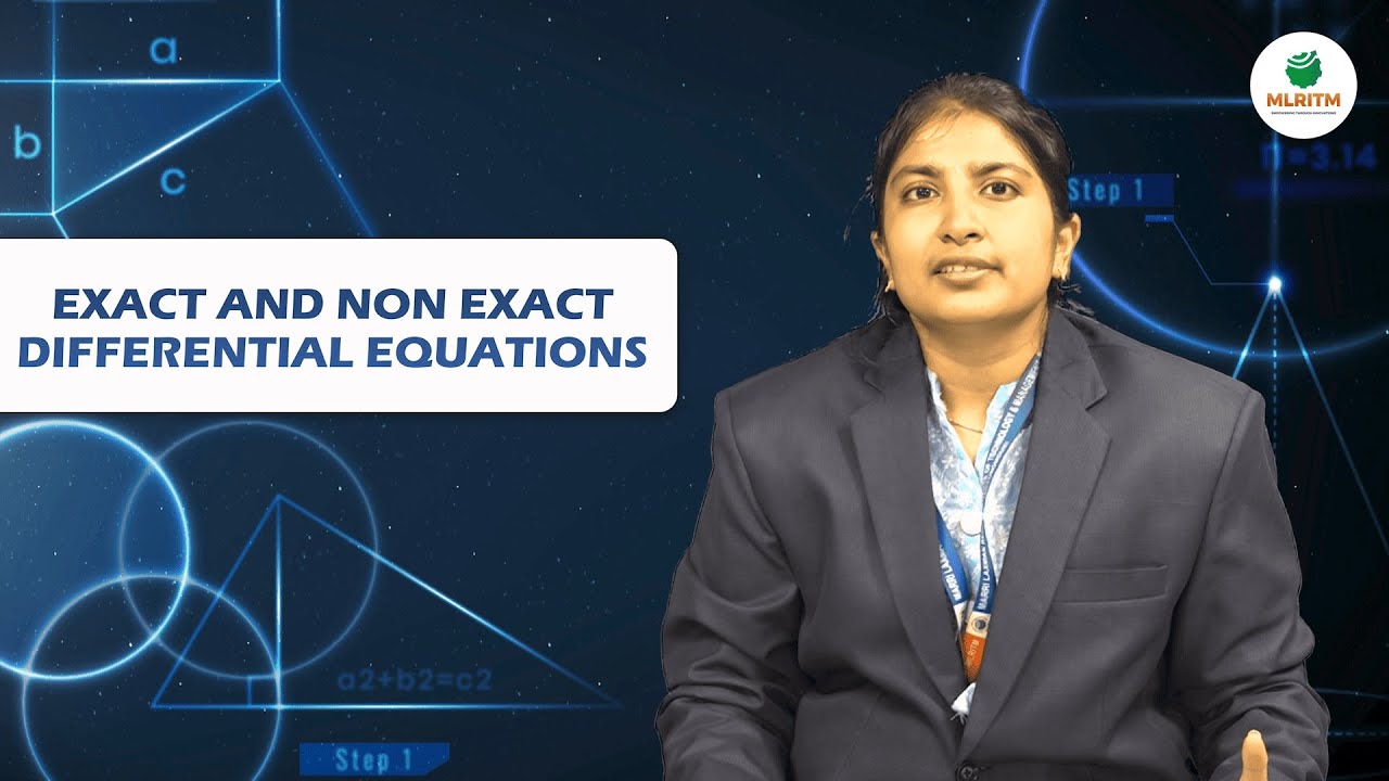 EXACT AND NON EXACT DIFFERENTIAL EQUATIONS | BY MS. M. POOJA DEVI ...