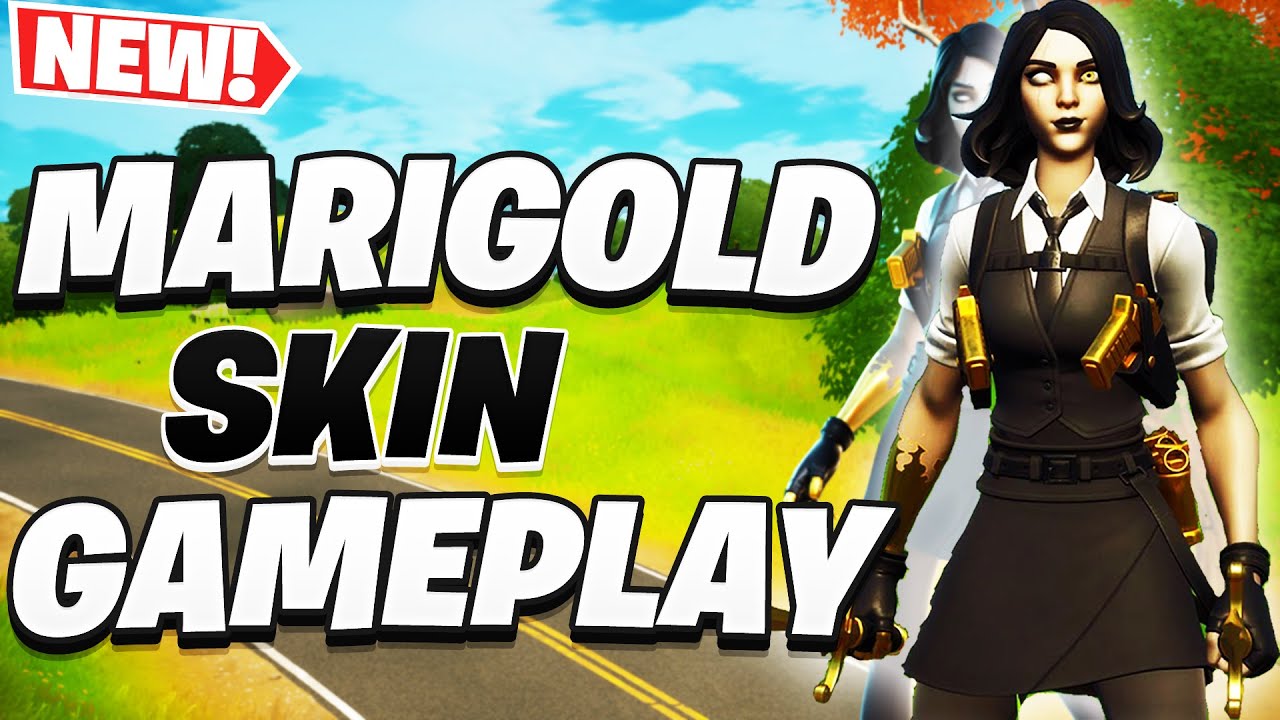 Marigold Skin Gameplay ( Fortnite Female Midas Skin ) - YouTube