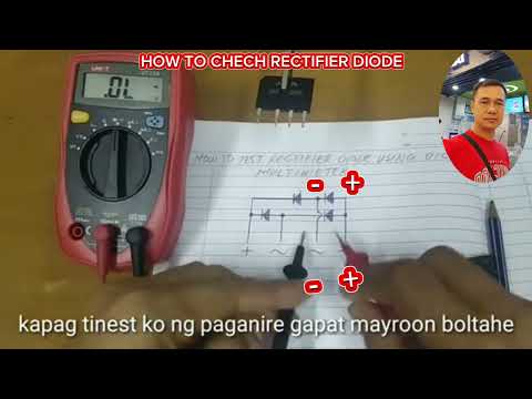 HOW TO CHECK GOOD AND BAD RECTIFIER DIODE (ENGLISH/TAGALOG) - YouTube