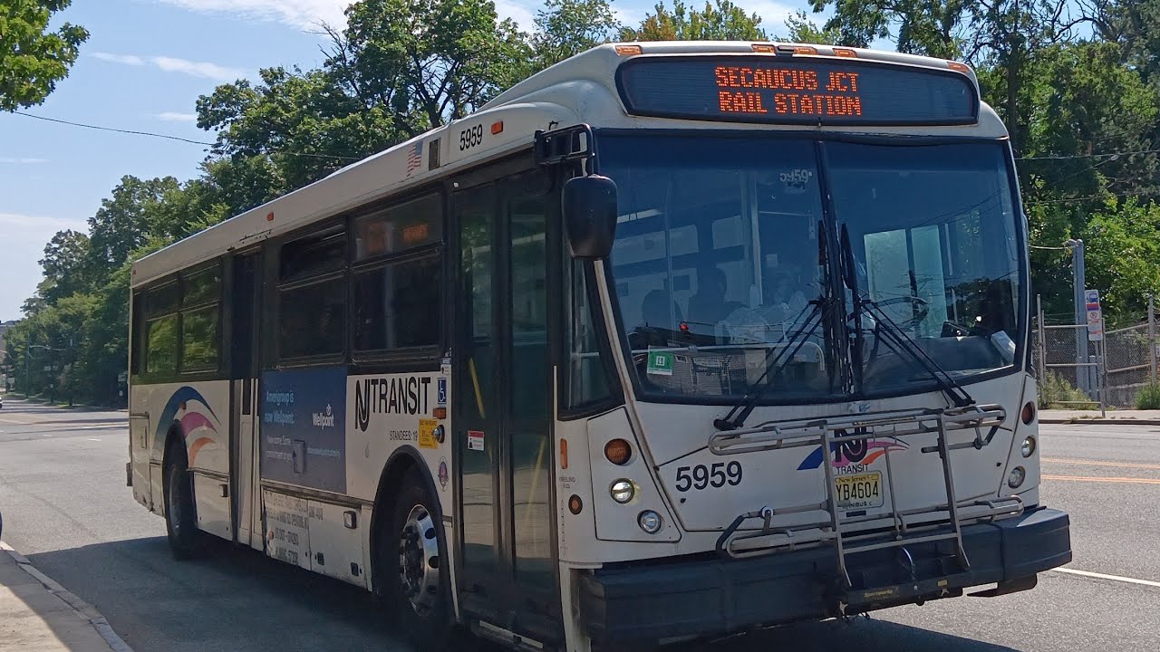 NJT: 2011 NABI 40-SFW 5959 GO28 Bus Ride | 8/28/2024 - YouTube