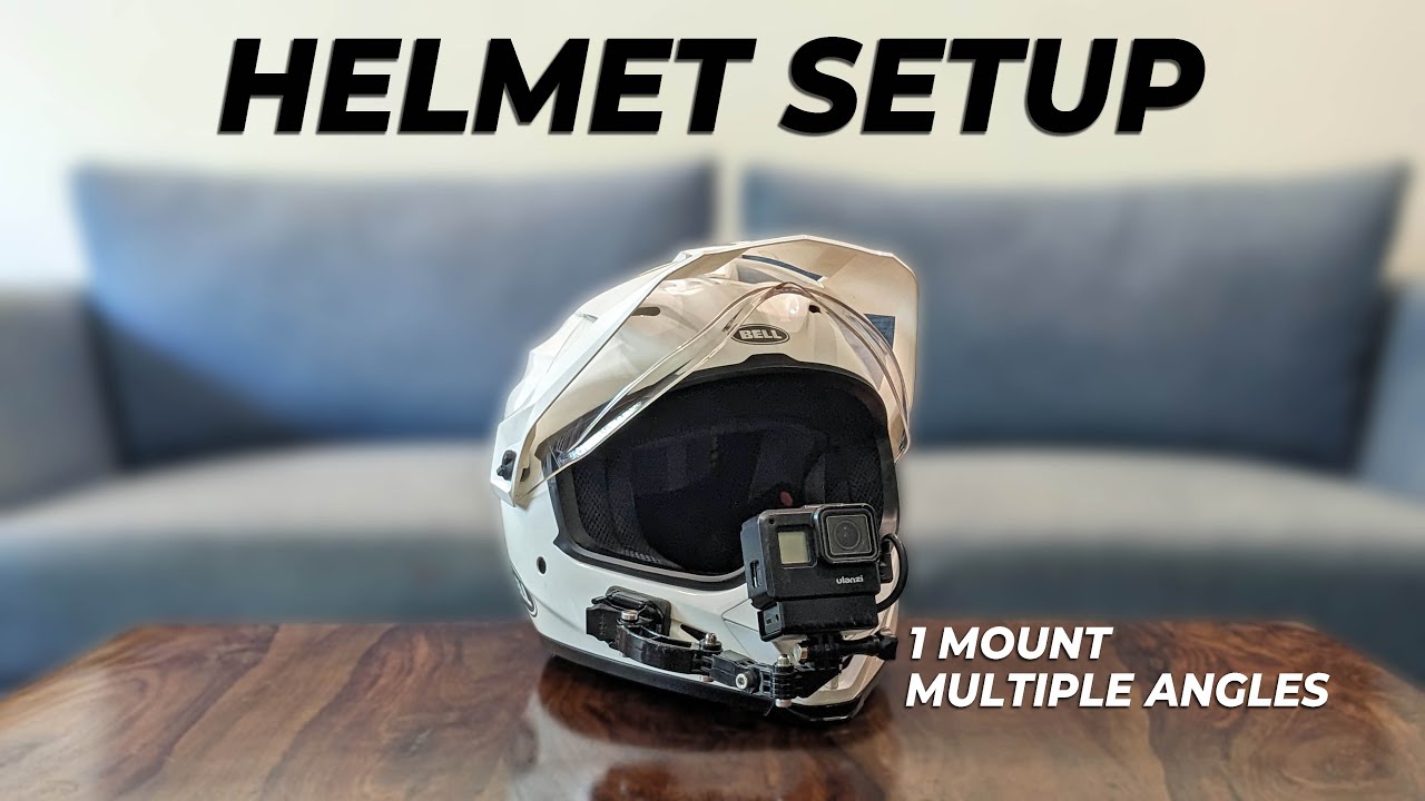 The Cleanest Motorcycle Helmet GoPro Setup - YouTube