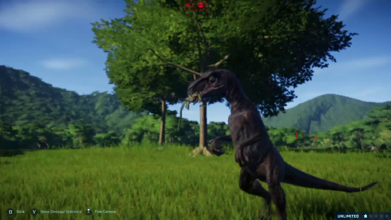 Velociraptor eats Compy - YouTube