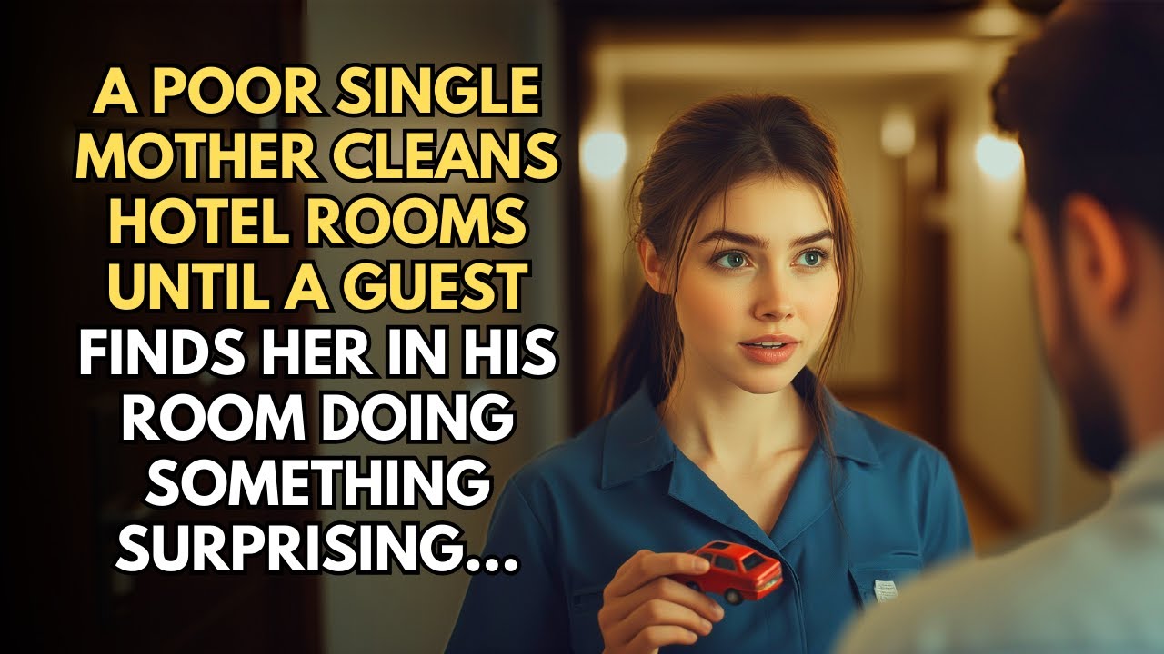 A Poor Single Mother Cleans Hotel Rooms — Until A Guest Finds Her In ...