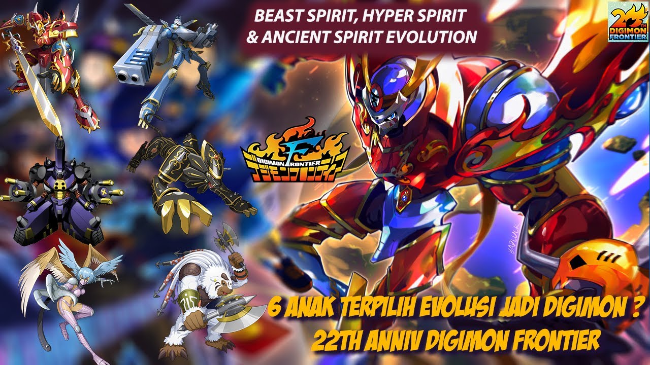 22TH DIGIMON FRONTIER Anniversary with Animated Evolution! DIGIMON ...