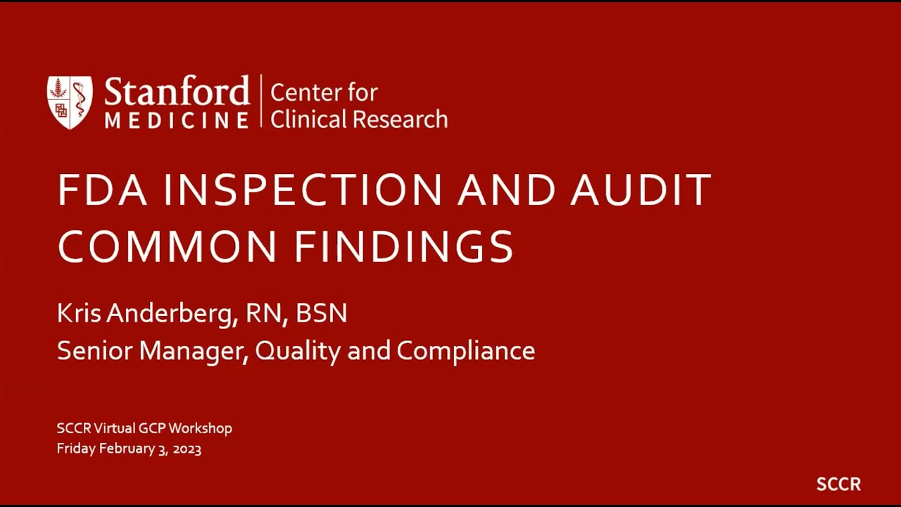 FDA Inspection and Audit Common Findings - YouTube