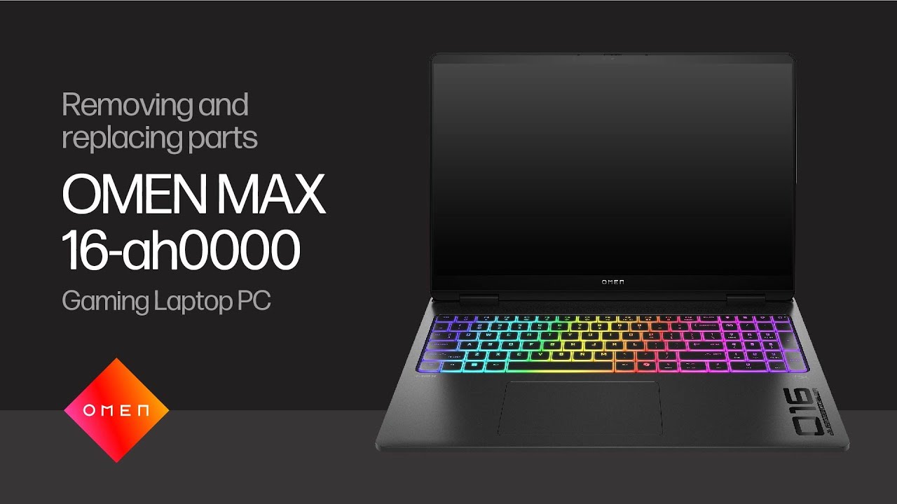 Removing and replacing parts | OMEN MAX 16-ah0000 Gaming Laptop PC | HP Computer Service - YouTube