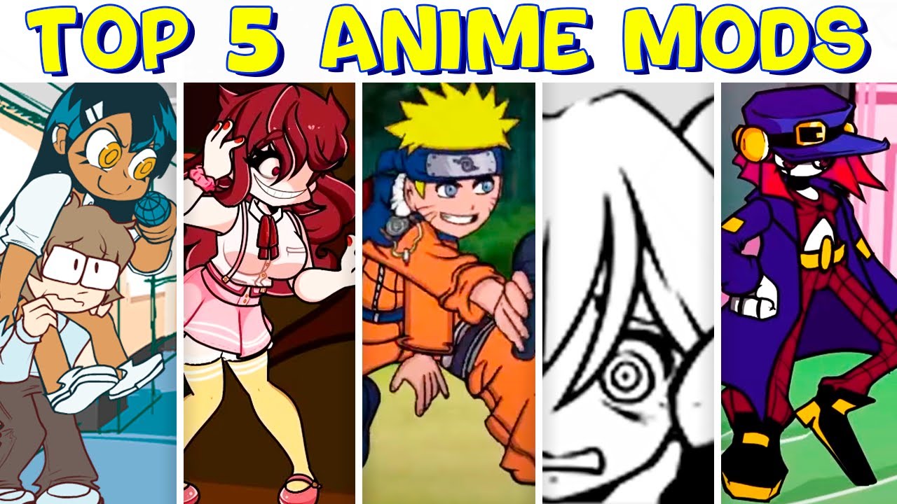 Top 5 Anime Mods #2 in Friday Night Funkin' - VS NarutoGlitch, Nagatoro ...