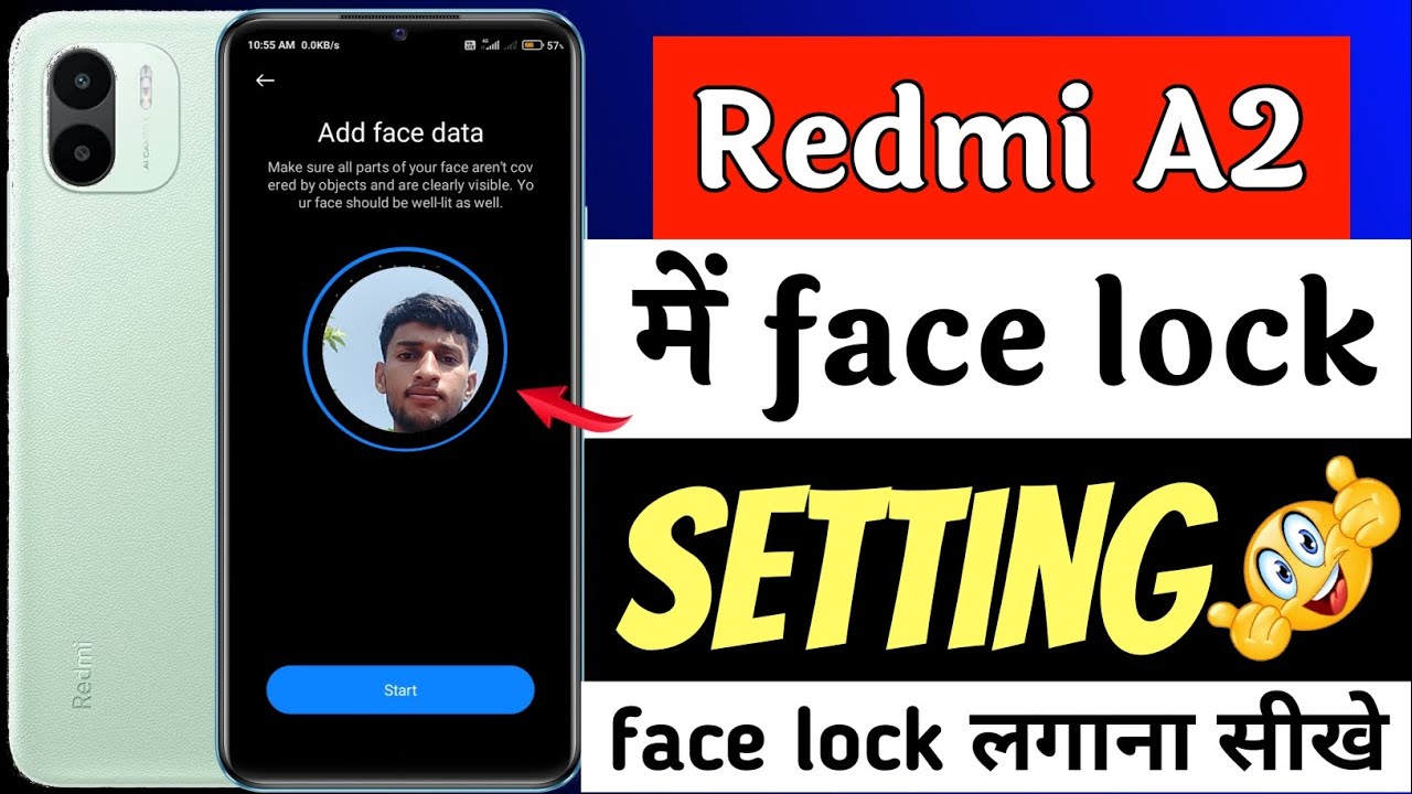 Redmi A2 face lock setting | Redmi A2 me face lock kaise lagaye | Redmi ...