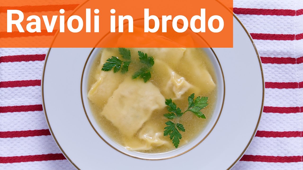 Ravioli in Brodo - włoska zupa na święta - YouTube