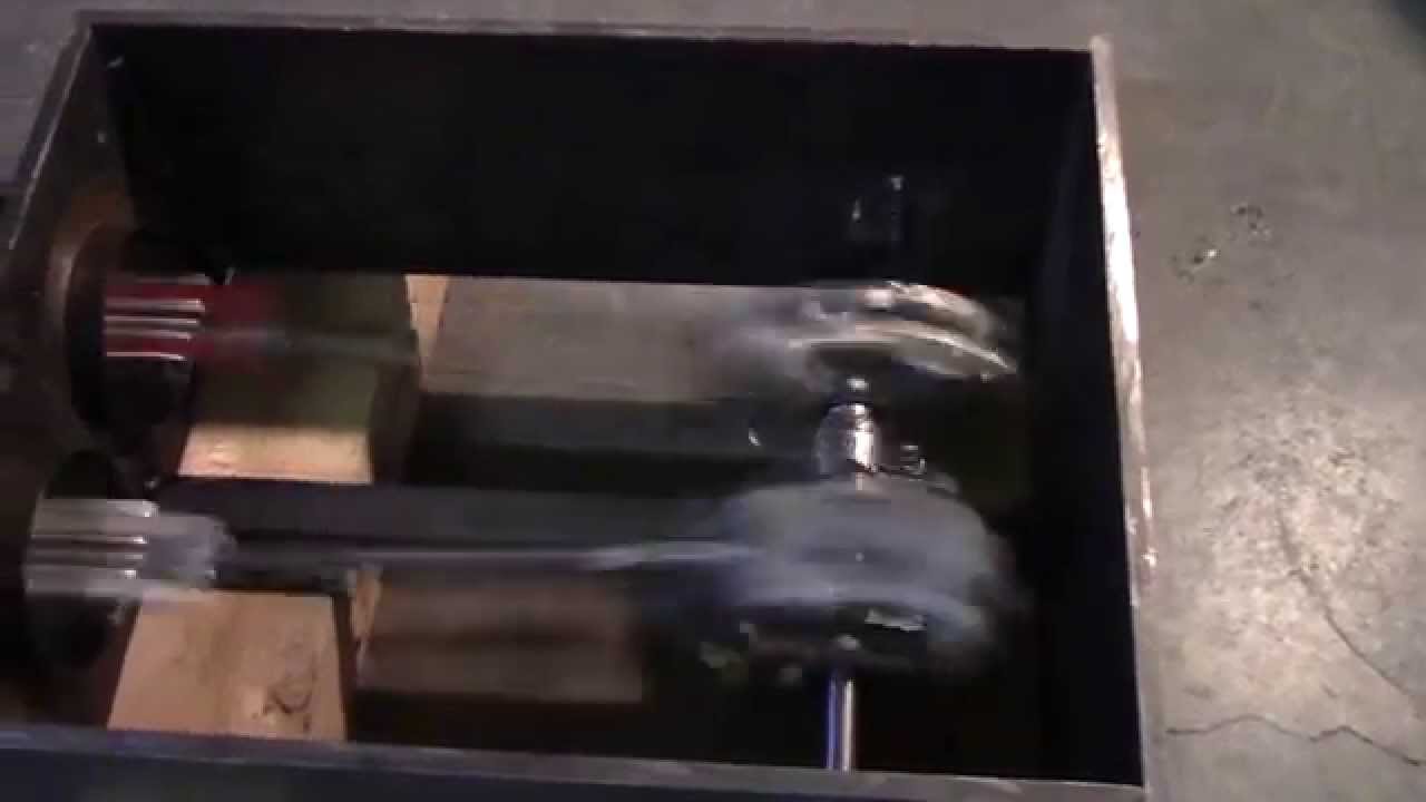 Big! Two cylinder Thermal Lag/Stirling Engine (First Run) - YouTube