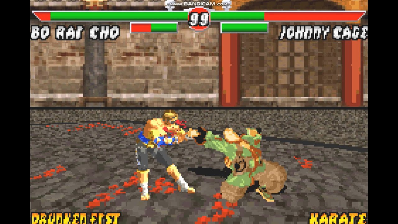 Mortal Kombat GBA: Bo' Rai Cho & Sareena Vs Johnny Cage & Nitara - YouTube