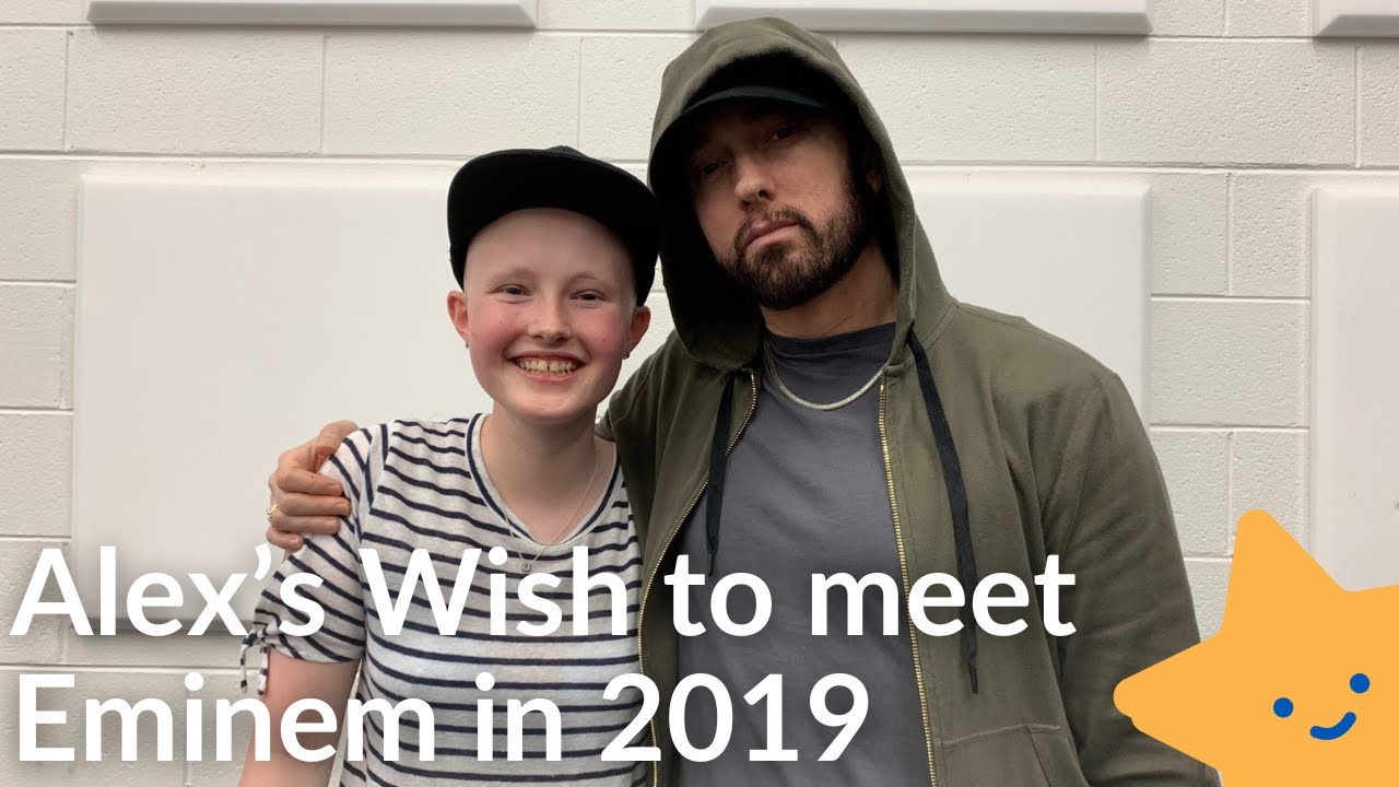 Alex met Eminem in 2019 for her wish - YouTube