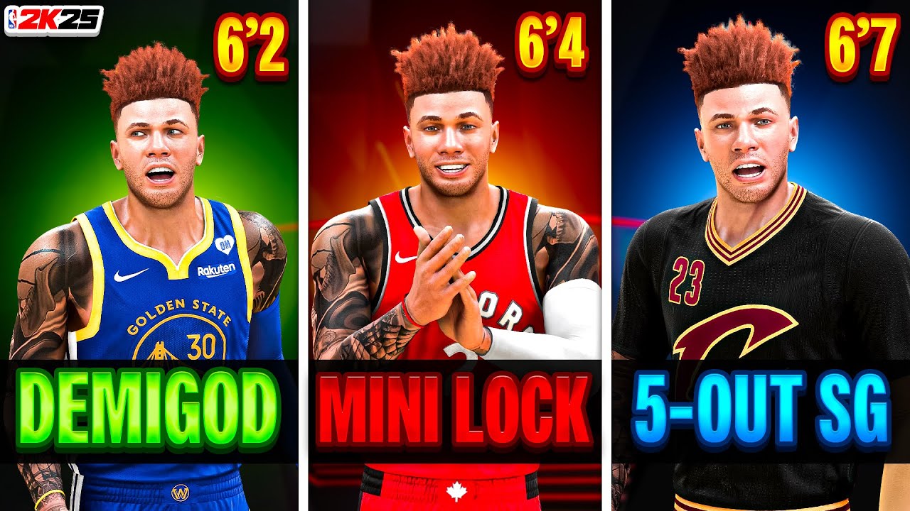 THE TOP 3 SHOOTING GUARD BUILDS IN NBA 2K25! - YouTube