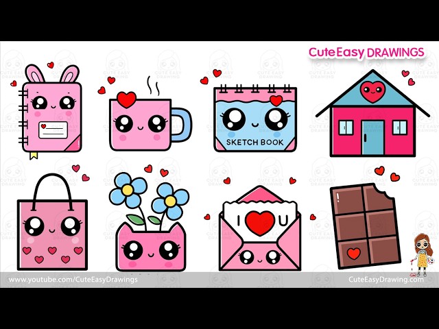 8 Cute & Easy Drawing Video Collection | 1 Hour Long Drawing Video For ...