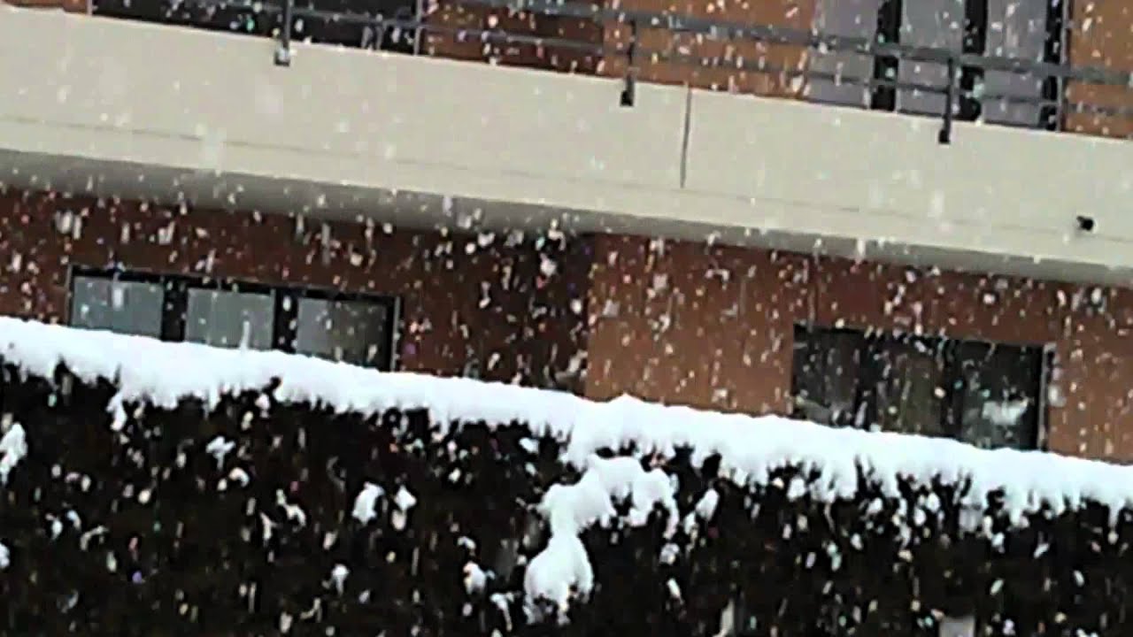 Snowing heavily in Switzerland - YouTube