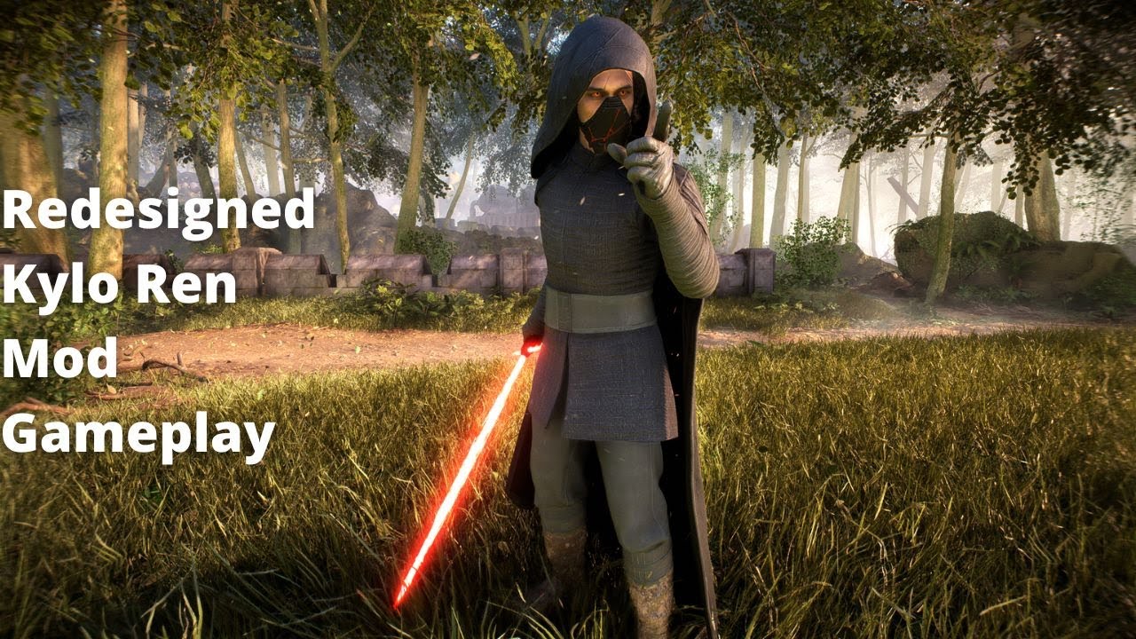 Star Wars Battlefront II - Redesigned Kylo Ren Mod Gameplay - YouTube