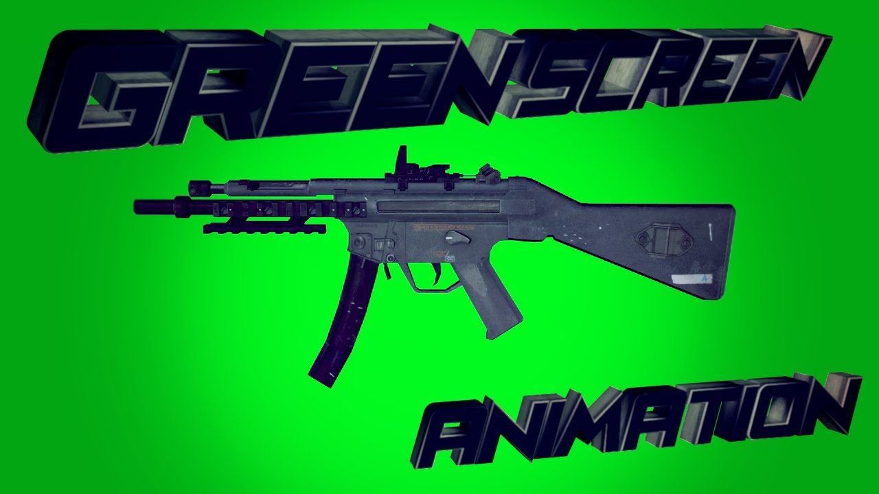 Mw3 mp5 spinning animation | Green Screen - YouTube