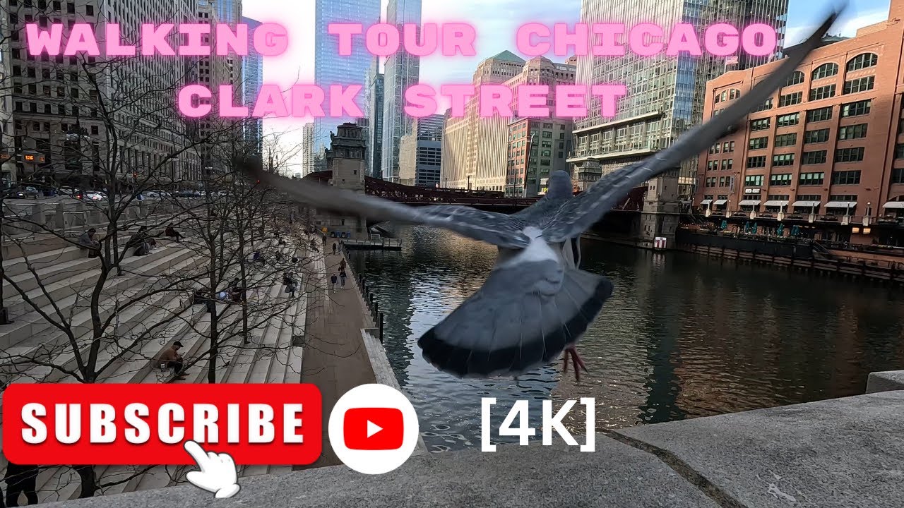 Walking Tour of Clark Street Chicago River North from Chicago Ave to ...