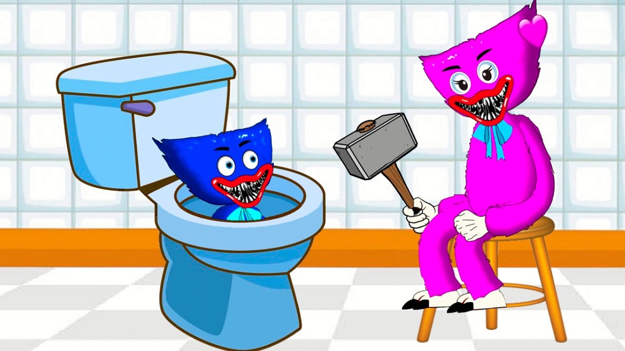Huggy Wuggy and Kissy Missy PLAY Poppy Playtime ANIMATION - YouTube