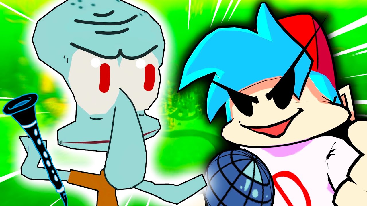 Spongebob, Patrick & Squidward V.S Boyfriend in Friday Night Funkin' VR ...