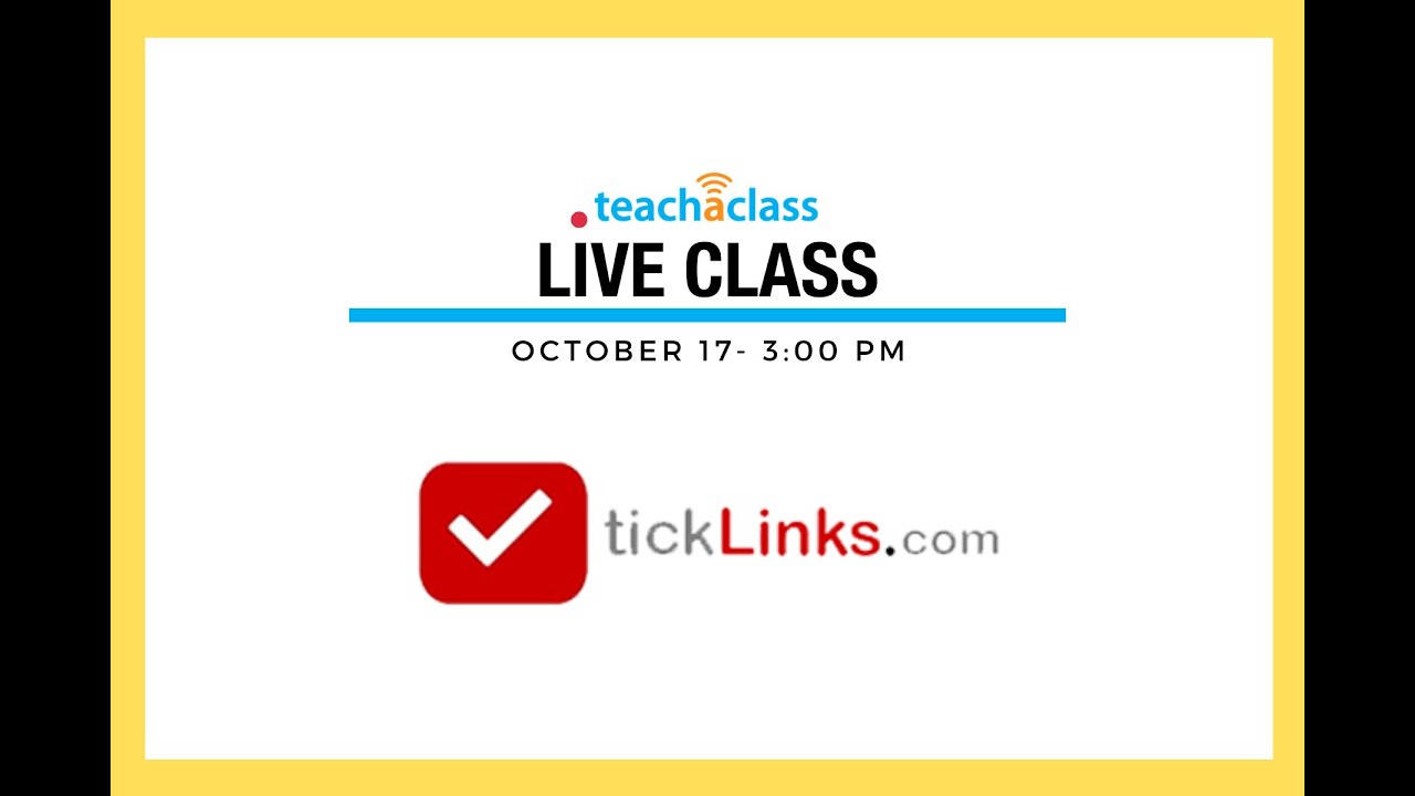 Live Classes with Teach A Class - Ticklinks - YouTube