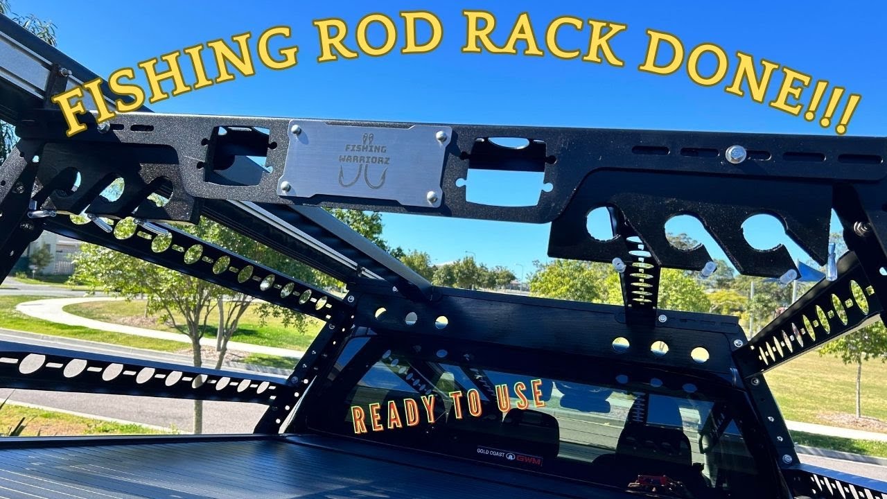 Making Our Fishing Rod Rack - YouTube