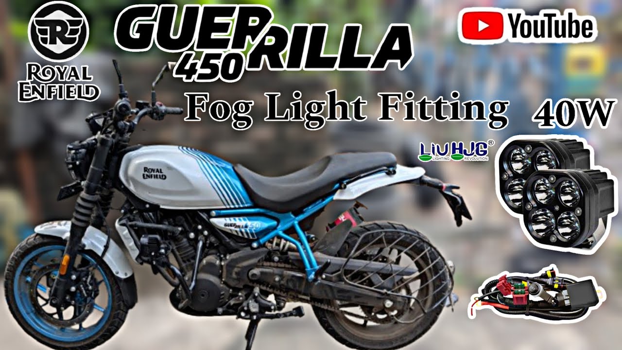 Guerrilla 450 Best Fog Lights Install |Liu HJG 4Eyes Fog Light | With ...