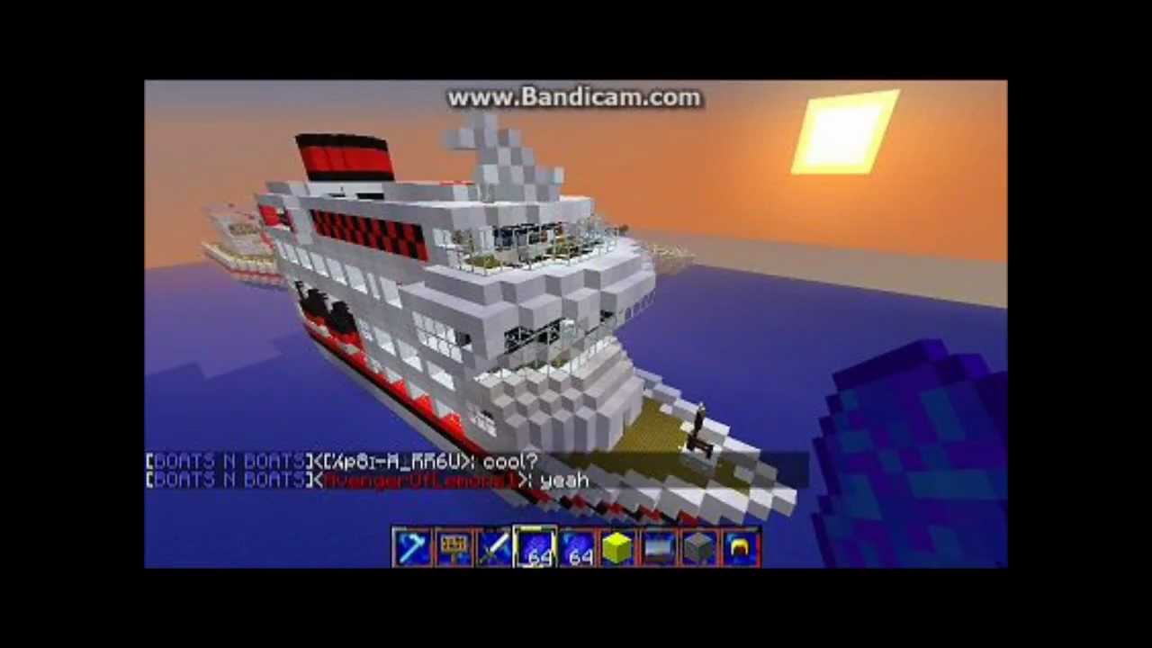 Cool Minecraft Creations: Mini Cruise Ship - YouTube