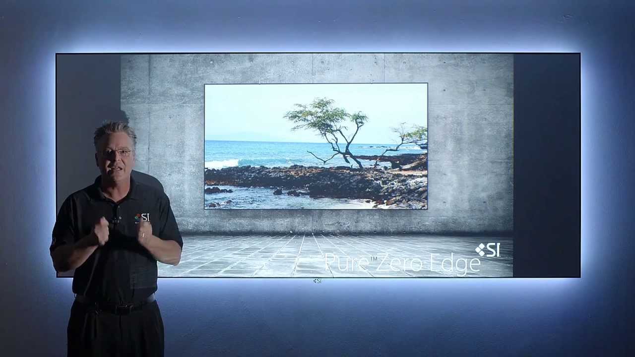 Pure Zero Edge Projector Screen - YouTube