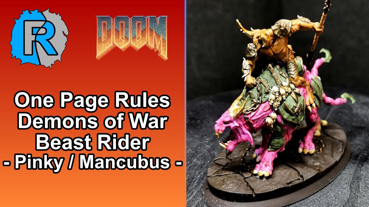 Demon of War: Beast Rider (Pinky / Mancubus) - One Page Rules, Doom ...