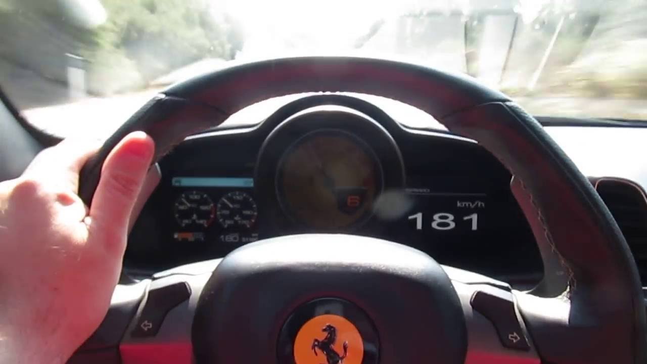 Acceleration Drive Ferrari 458 Italia 570hp - YouTube