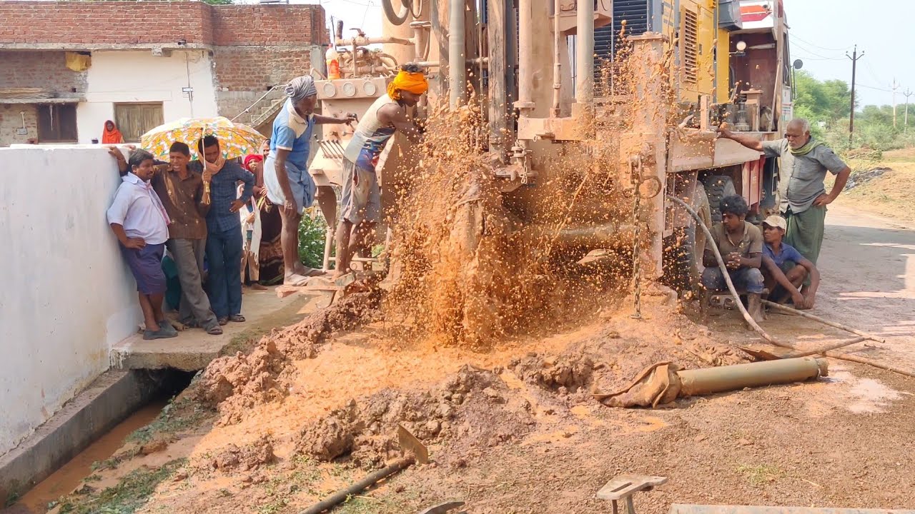 Borewell Drilling 240 Feet Deep 3 Inch Water 10 HP Motor Govt PHE ...