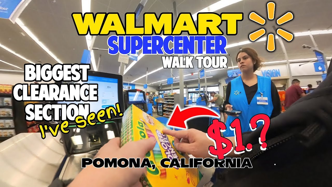 Shopping at Walmart Supercenter in Rio Rancho Rd. Pomona, California ...