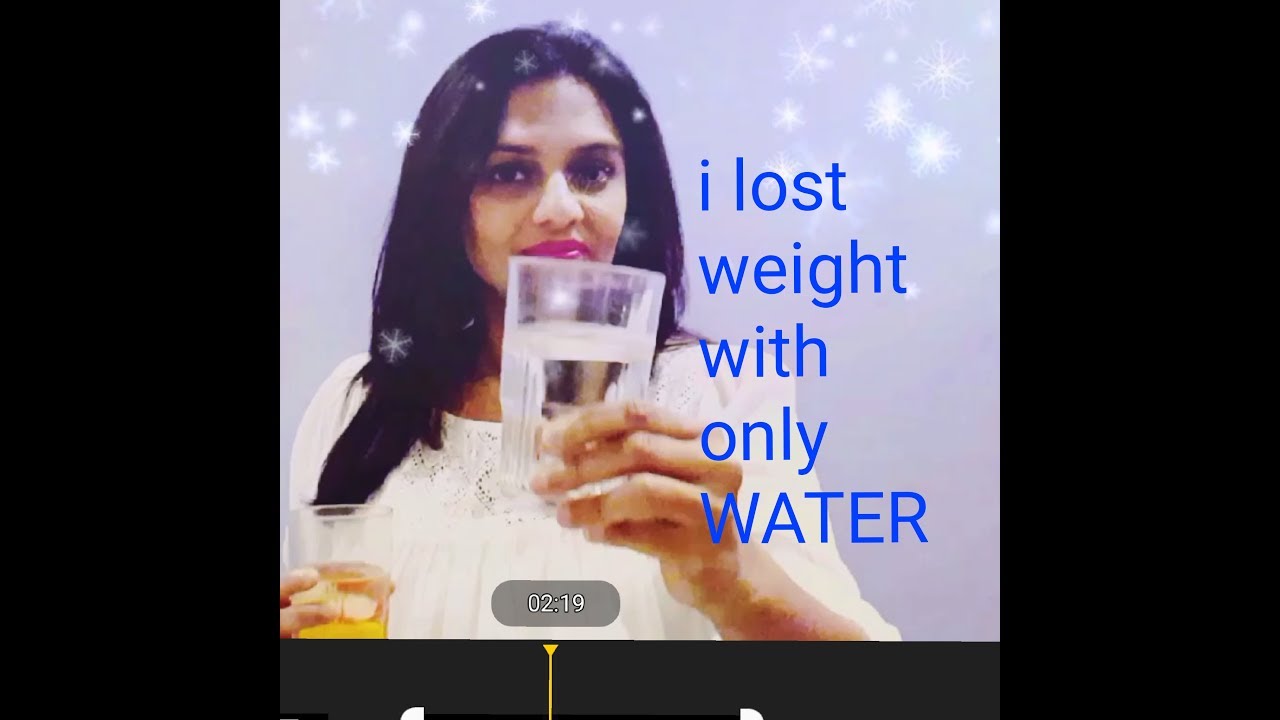 Water therapy for weight loss | i lost 4 kgs ,no diet no exercise - YouTube