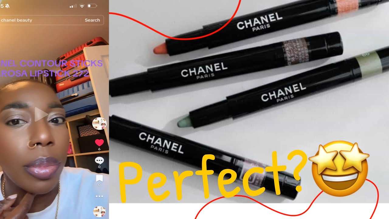 CHANEL CONTOUR STICKS AND ROSA LIPSTICK &SUN-KISSED HIGHLIGHT FLUID ...