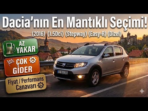 2016 Dacia Sandero Stepway 1.5 Dci Easy-R  (Hem Otomatik Hemde Az Yakıtlı Tam Bir FP Canavarı)