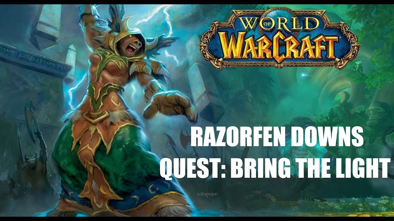 Razorfen Downs Alliance Quest Bring The Light - YouTube