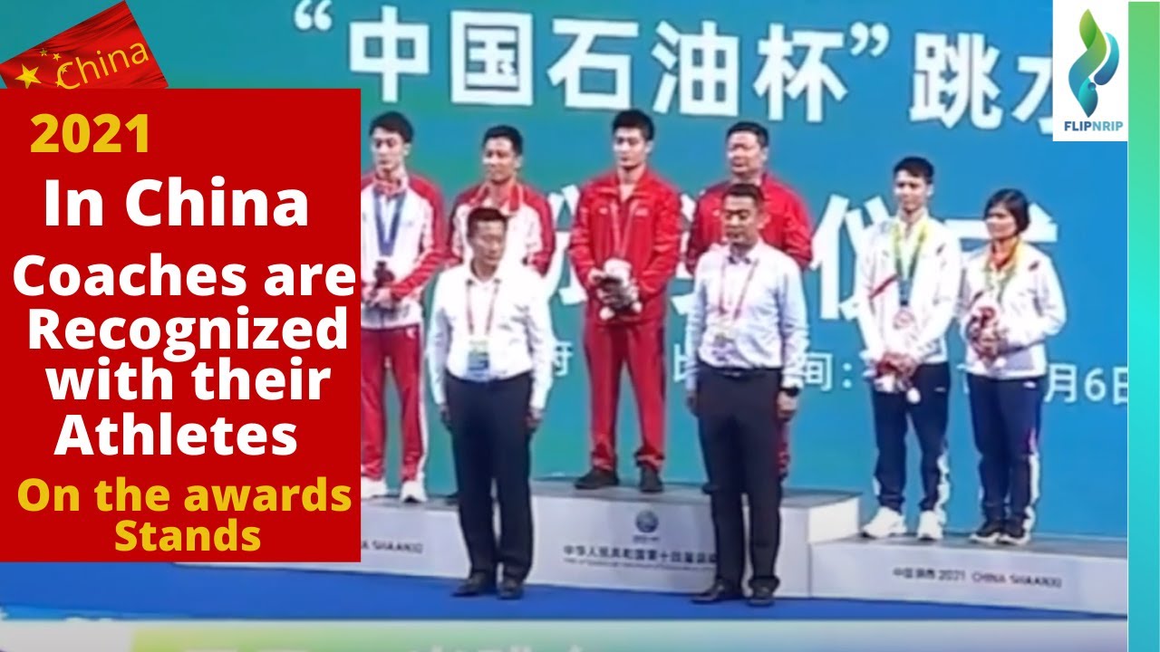 In China Coaches get awards with their athletes 2021 Diving National ...