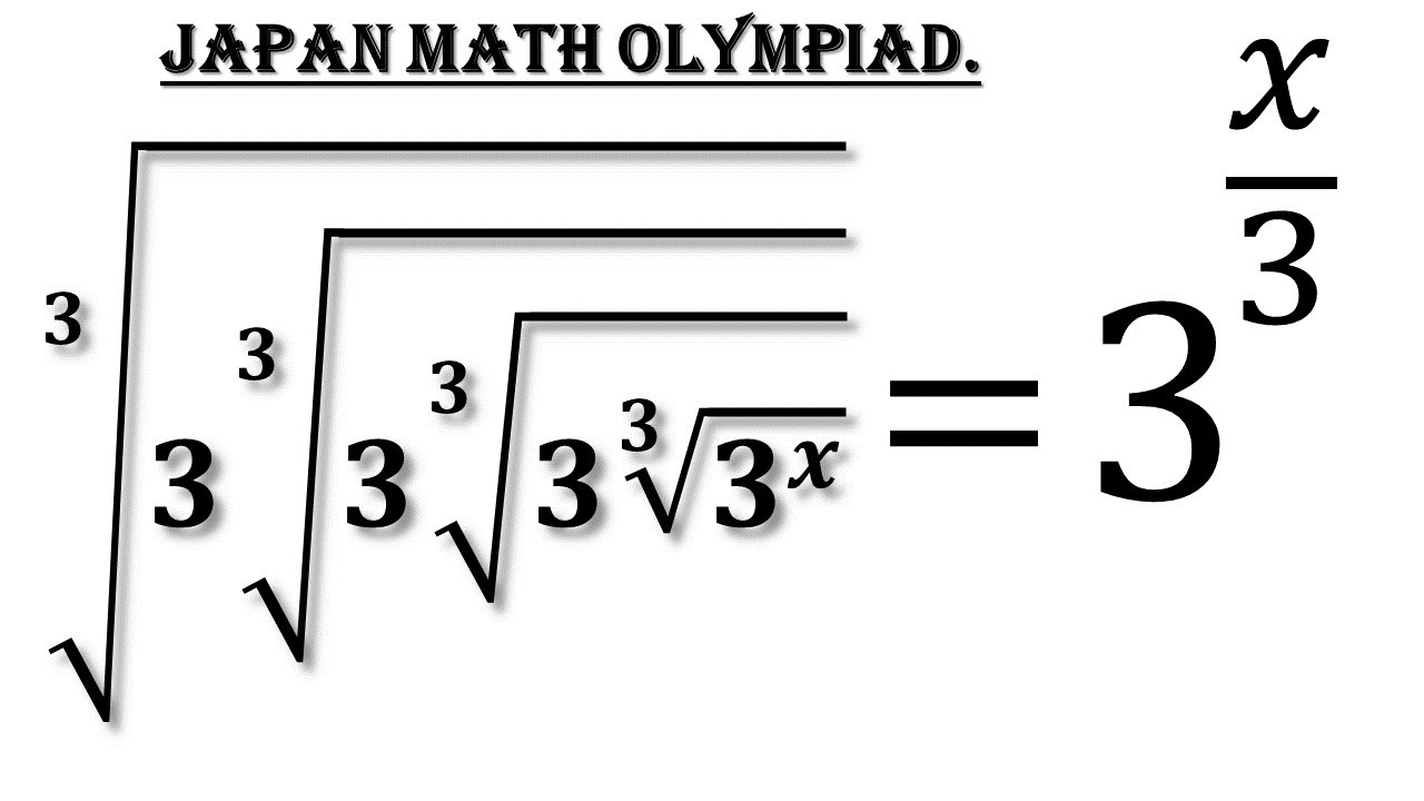 Japan | Can You Solve Cubic Radical Equation? | Math Olympiad Problem ...