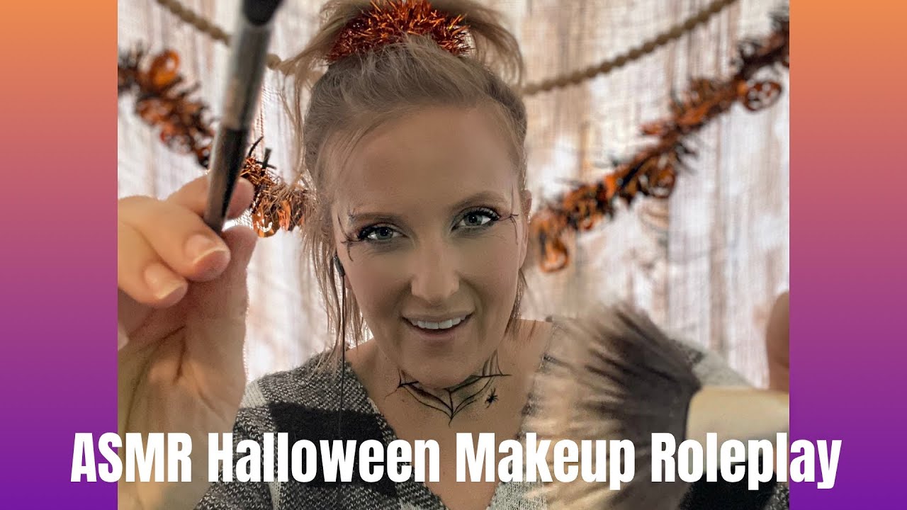 ASMR Halloween Makeup Roleplay - YouTube