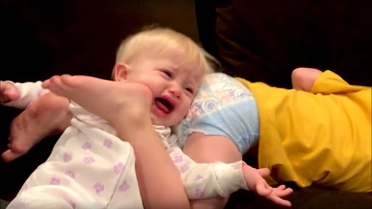 Boy toots on baby sister "buttlock" - YouTube