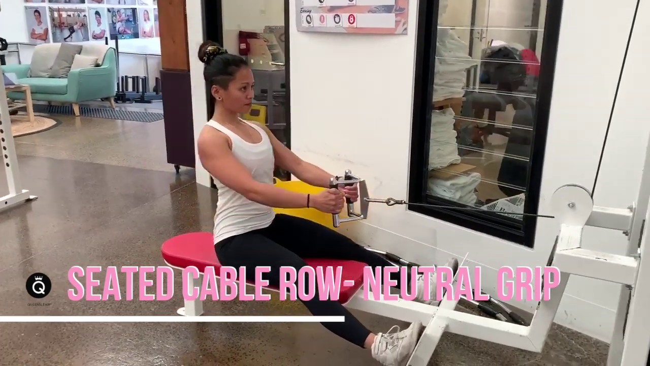 Seated Cable Row Neutral - YouTube