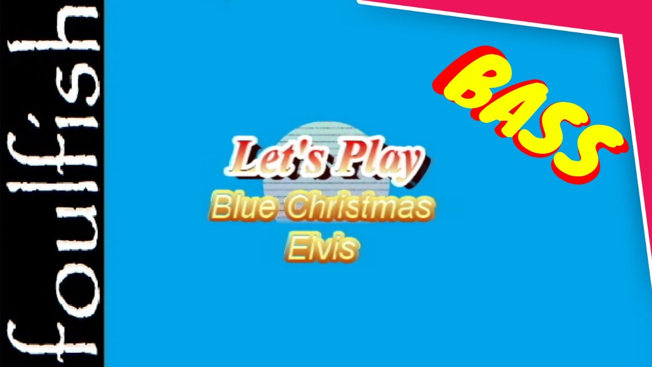 Blue Christmas Solo Bass cover - YouTube