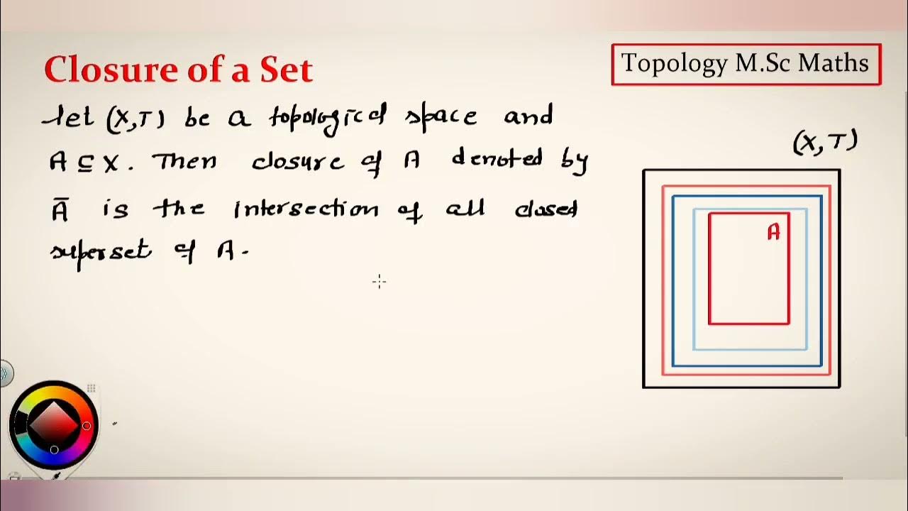 L-5 || Closure of a set || Closure set Example || Topology || M.Sc ...