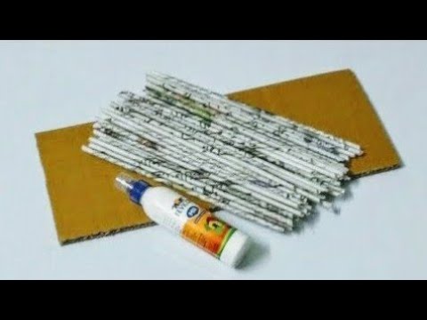 2 DIY NEWSPAPER CRAFT/BEST OUT OF WASTE CRAFT IDEAS - YouTube