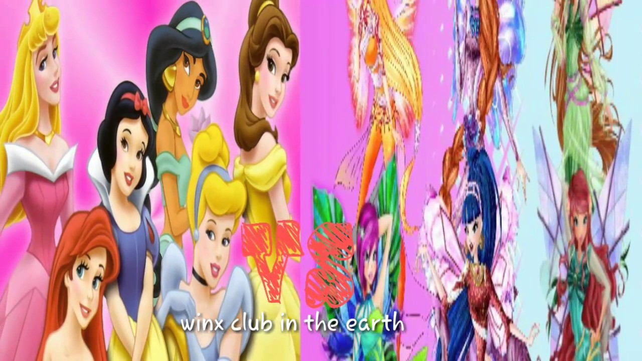 Winx club VS Princess disney 🎵🎶!!!!! - YouTube