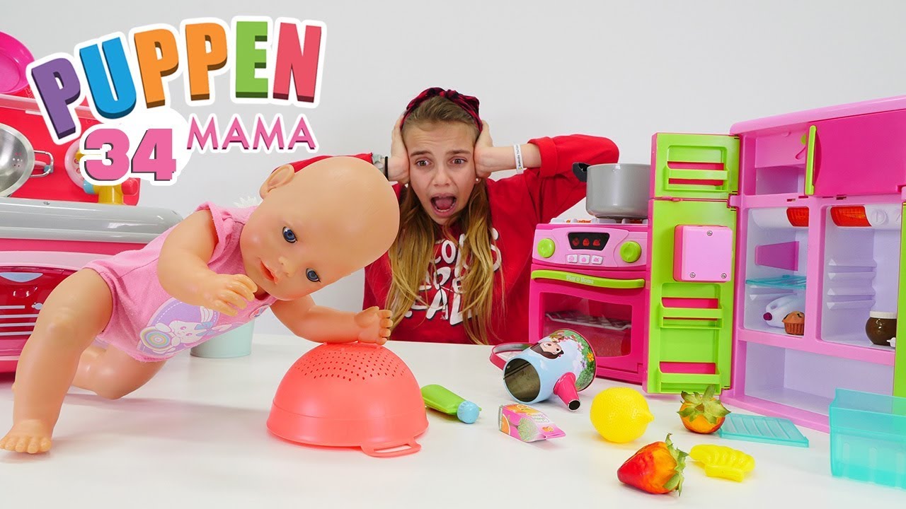 Puppen Mama - Rose kann schon krabbeln. - YouTube