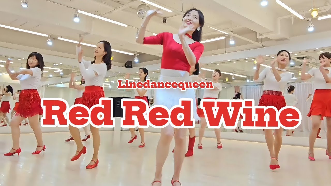 Red Red Wine Line Dance l Beginner l 레드 레드 와인 라인댄스 l Linedancequeen l ...