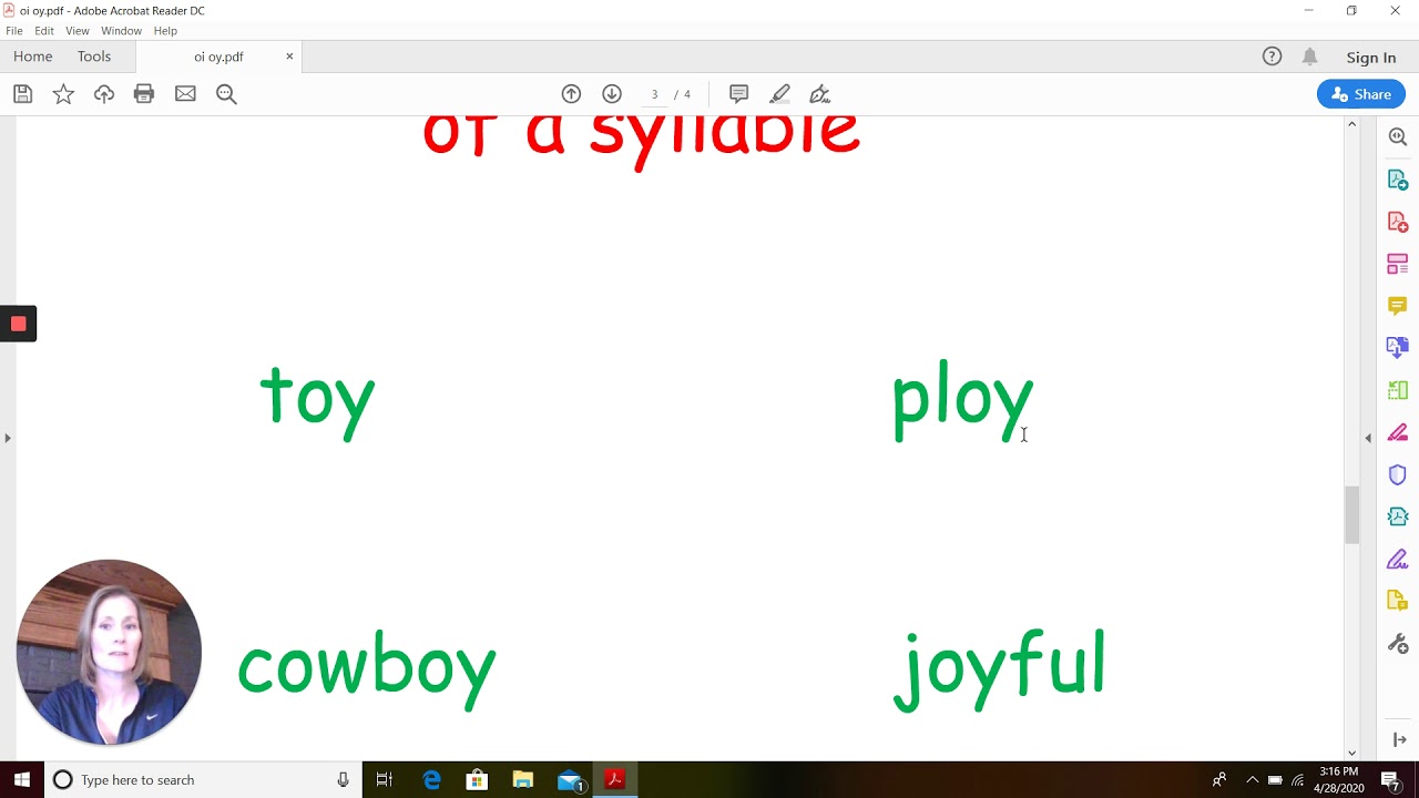 Tricky Vowel Teams oi and oy - YouTube