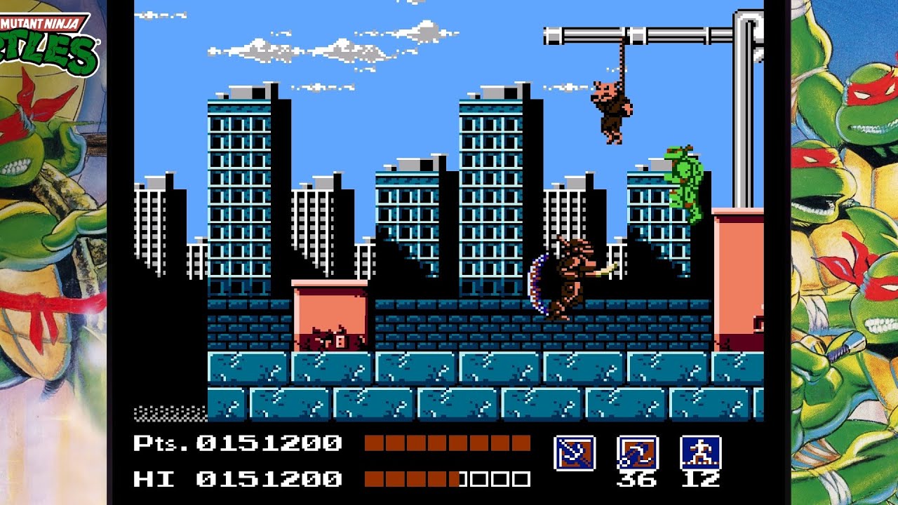 TMNT nes level 3 - YouTube